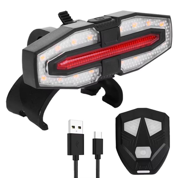 Electric Scooter Turning Signal Tail Light USB Rechargable Turning ...