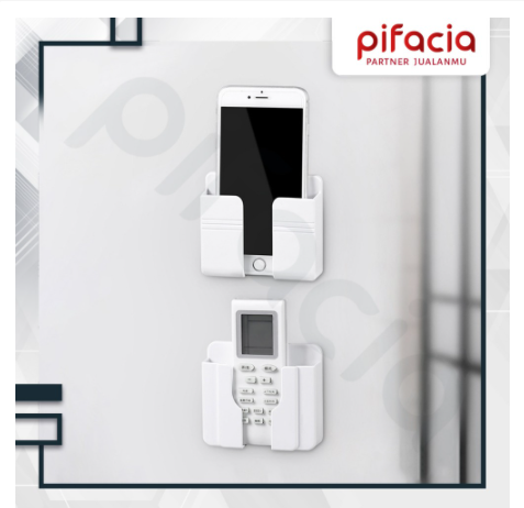 Rak Handphone Tempat Cas HP Remot AC Tempel Dinding Kuat Holder HP ...