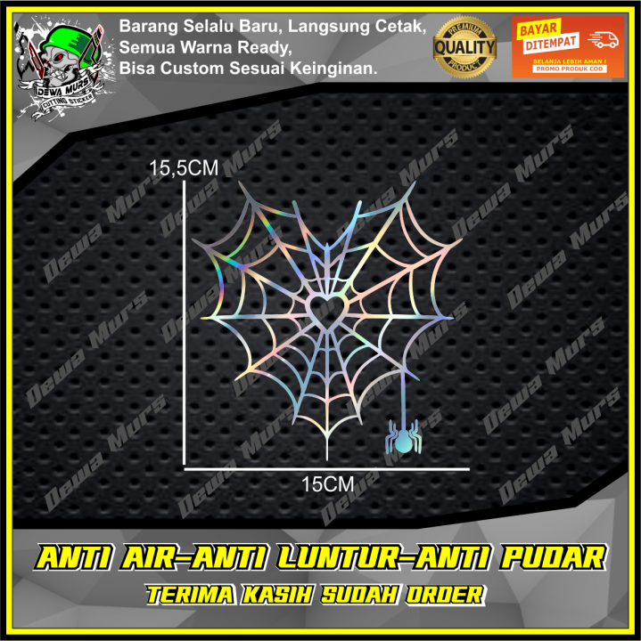 Cutting Sticker JARING LABA LABA MODEL LOVE Sticker Cocok Buat Motor ...