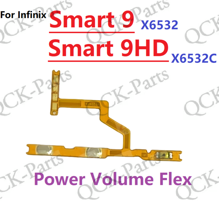 Mute Switch Power Key Repair Parts For Infinix Smart 9 HD X6832 X6832C ...