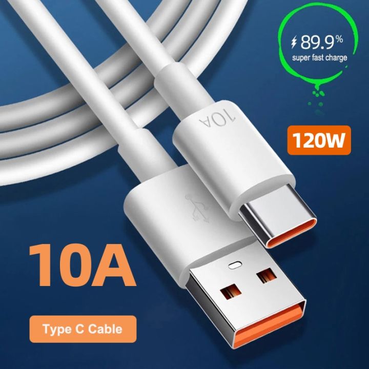 10A 120W USB Type C Cable Super Fast Charge Cable for Huawei Mate 40 ...
