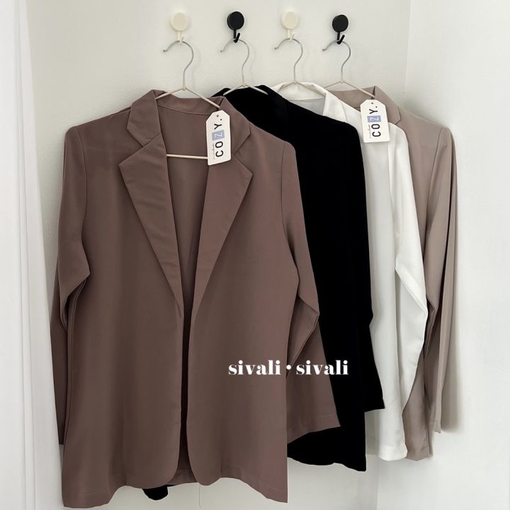 Sivali Factory Jane Blazer 2048 - Korean Blazer Wanita Lengan Panjang ...