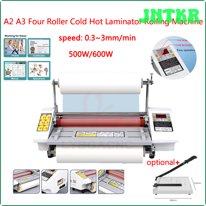 Jntkr Desktop A3 A2 Paper Laminating Machine English Version Four