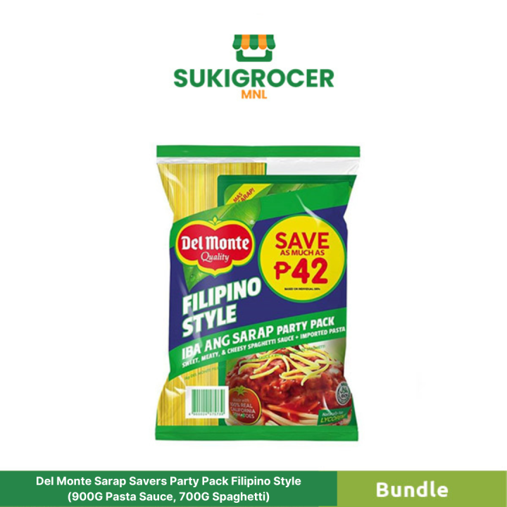 Del Monte Sarap Savers Party Pack Filipino Style (900G Pasta Sauce ...