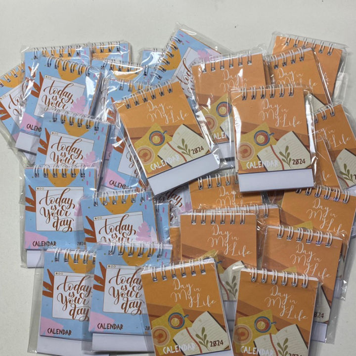 3 kalender Mini 2024 lengkap dengan hari libur MIX BIRU DAN COKLAT (ISI ...