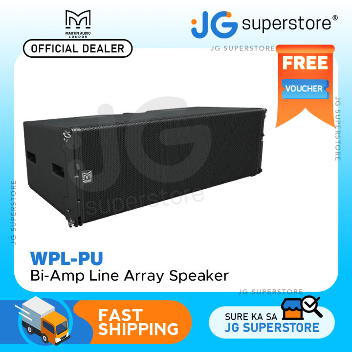 Martin Audio WPL-PU 2 x 12" Weatherized 3-Way 52Hz Passive Bi-Amp Line Array Speaker with Multi ...