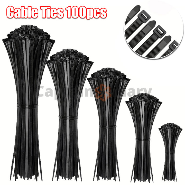 100pcs Stable Cable Tie Wire Long Size Multi -Purpose Fixed Self ...
