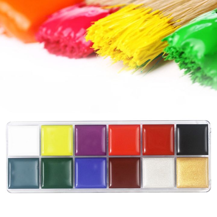 Painted face 12-color body painting paste pigment strip paints children ...