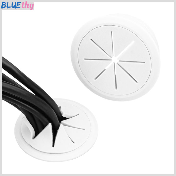 Desk Wire Cord Cable Grommets Hole Cover Plastic Cable Cord Organizer ...
