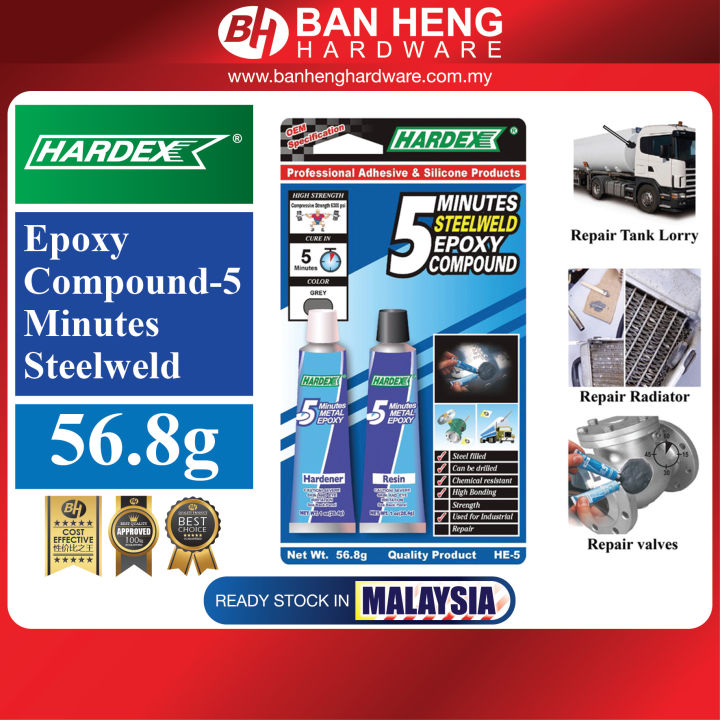 HARDEX 5 MIN STEELWELD EPOXY COMPOUND | Lazada