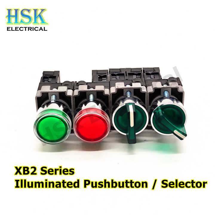 Illuminated XB2 Series Pushbutton Selector Switch 220VAC | Lazada PH
