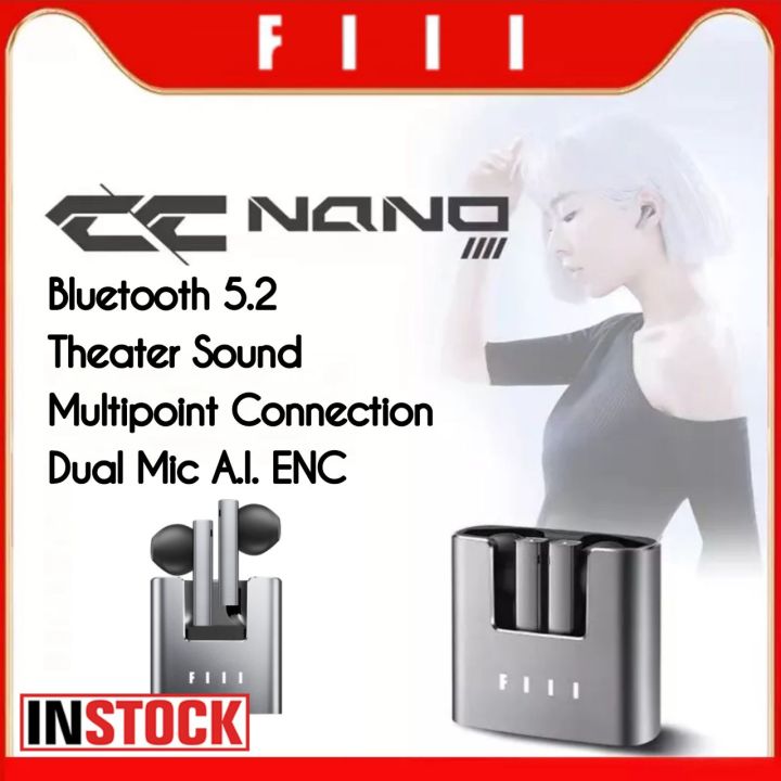 Original FIIL CC Nano True Wireless Earbud Bluetooth 5.2 Earphones ENC Noise Canceling Sports ...