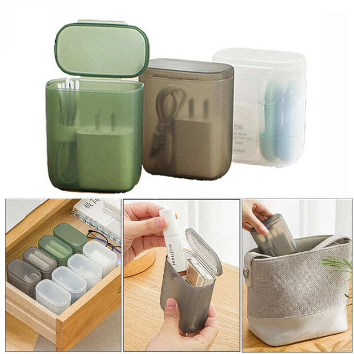 Fmart Portable Data Cable Headset Dust-proof Storage Box Simple Mobile ...