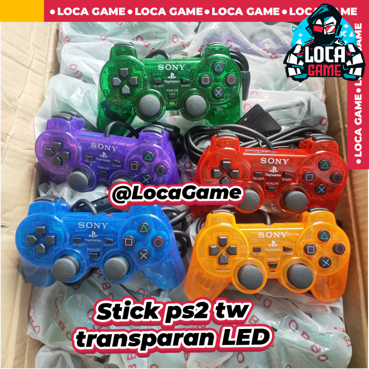 STIK STICK PS2 TW TRANSPARAN LED & NON LED KABEL HITAM POLOS | Lazada ...