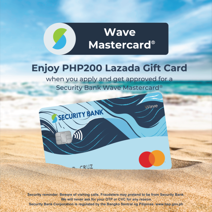 Security Bank Wave Mastercard Credit Card Application | Lazada PH
