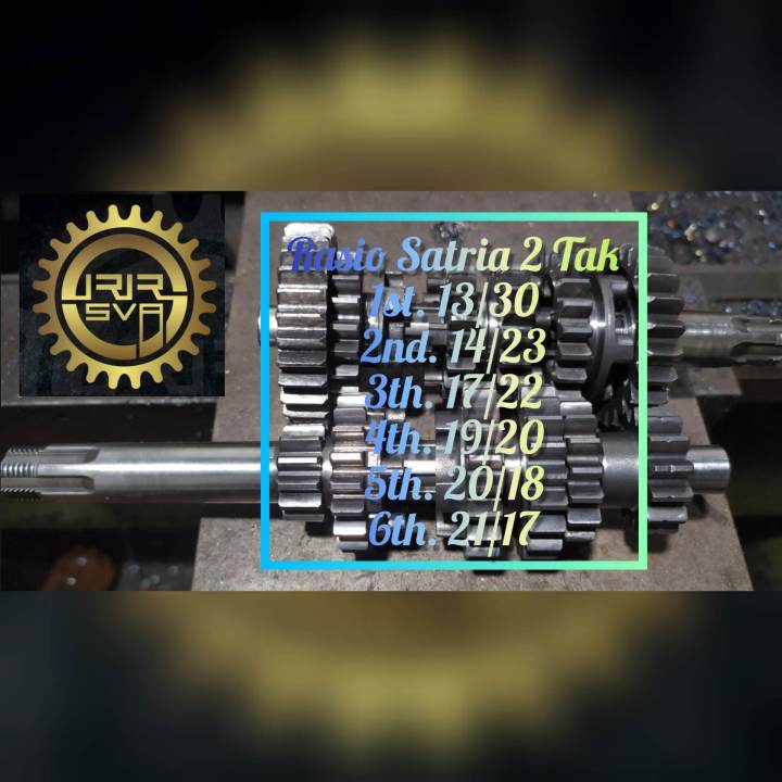 Rasio Racing Gear Ratio Race Suzuki Satria 2 Tak 6 Speed Racing ukuran ...