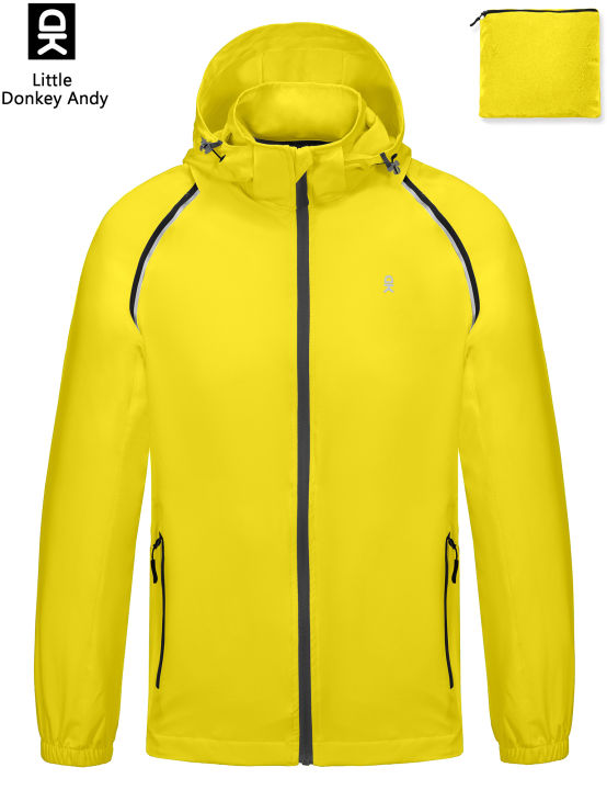 LittleDonkeyAndy Men's Quick-dry Running Jacket, Convertible UPF 50 ...
