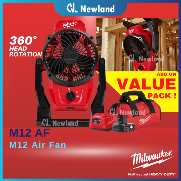 Milwaukee M12 Fan / Cordless Fan / Milwaukee M12 AF Air Fan | Lazada