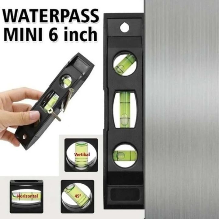 Waterpass Magnet Mini 6 INCH / Water pass Magnet 6" Waterpass Water ...