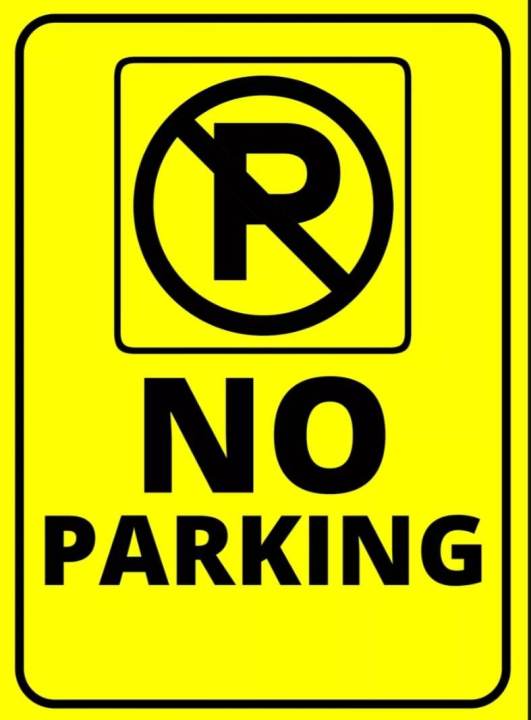 NO PARKING SIGNAGE (A3 SIZE) | Lazada PH