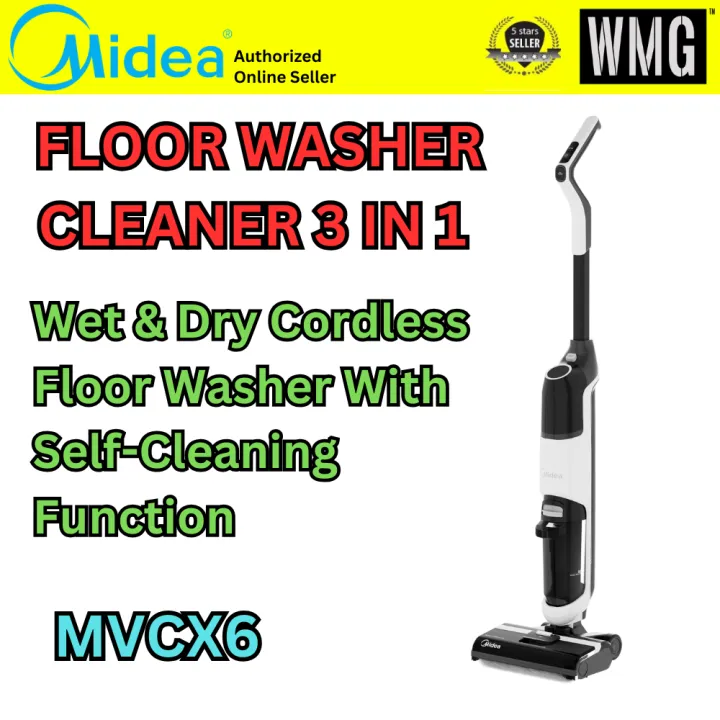 MIDEA VACUUM CLEANER FLOOR WASHER CLEANER 3 IN 1 MVCX6 | Lazada