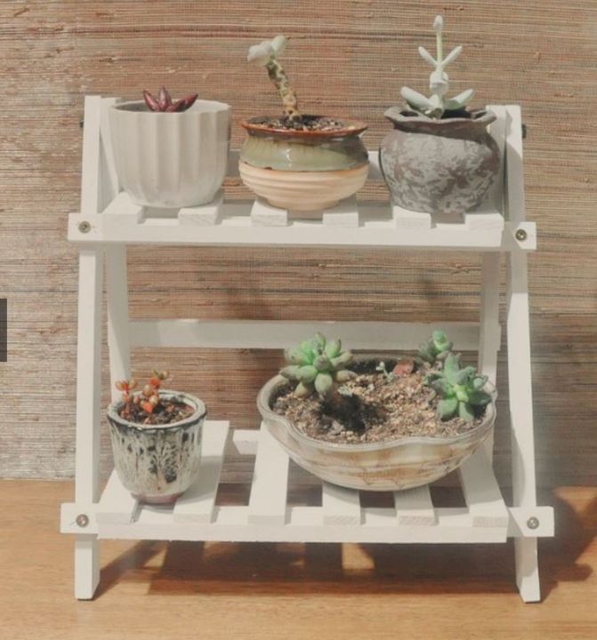 Wood Gardening Shelf Multi Layer Flower Pot Rack Succulent Rack Wooden ...