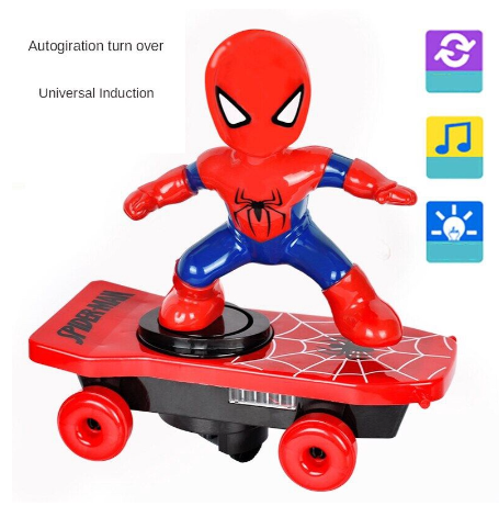 Spiderman Stunt Scooter Car Whirl Anime Music Led Light Electronic ...