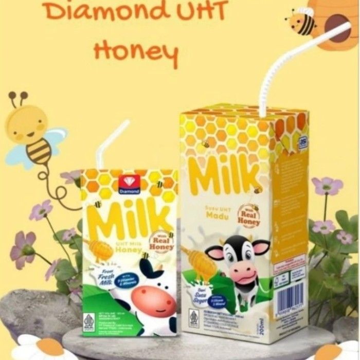 Diamond Milk UHT Madu Honey 200ml | Lazada Indonesia