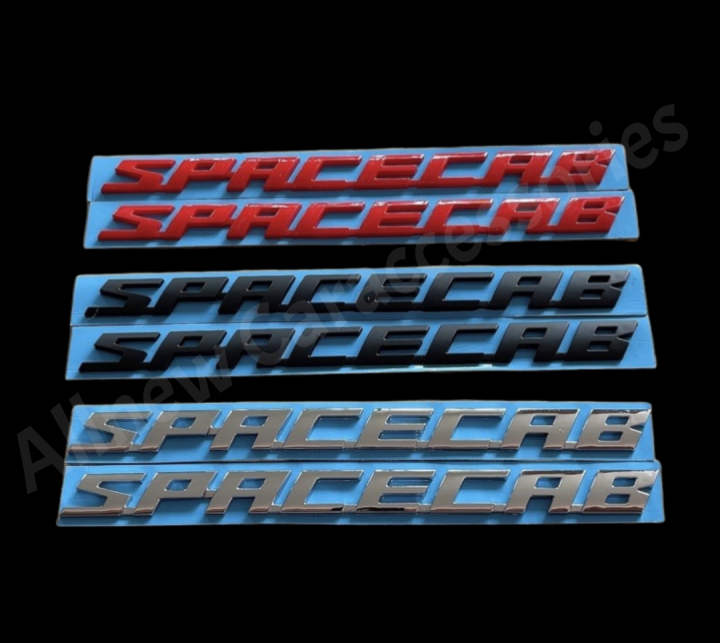 โลโก้ Spacecab (D-max 2020) ตัวหนังสือข้างประตู แพ็ค2ชิ้น | Lazada.co.th
