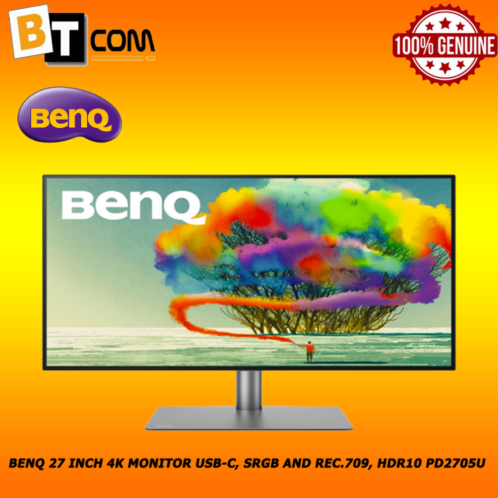 BenQ 27 inch 4K Monitor USB-C, sRGB and Rec.709, HDR10 PD2705U | Lazada