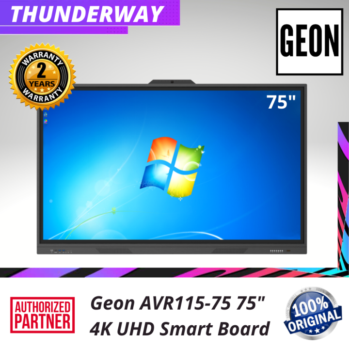 GEON AVR115 65"/ 75" 4K UHD Interactive Touch Screen Smart Board [i5 ...