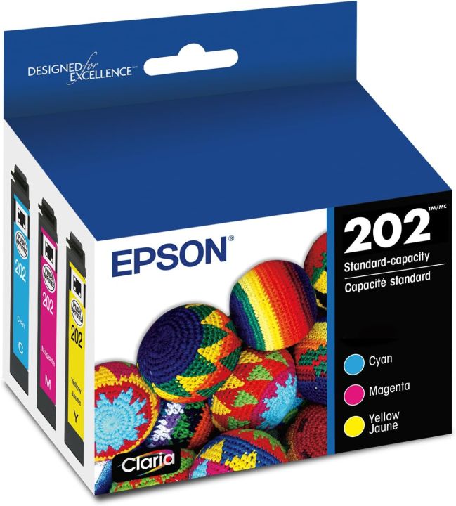 EPSON 202 Claria Ink Standard Capacity Color Combo Pack (T202520-S ...