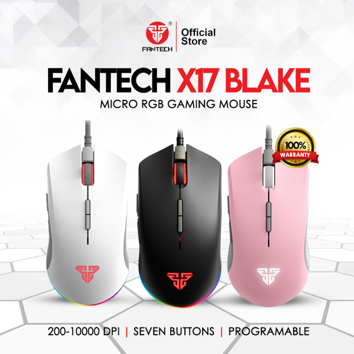 Fantech X17 Blake Wired RGB Programmable & Macro Gaming Mouse | Lazada PH