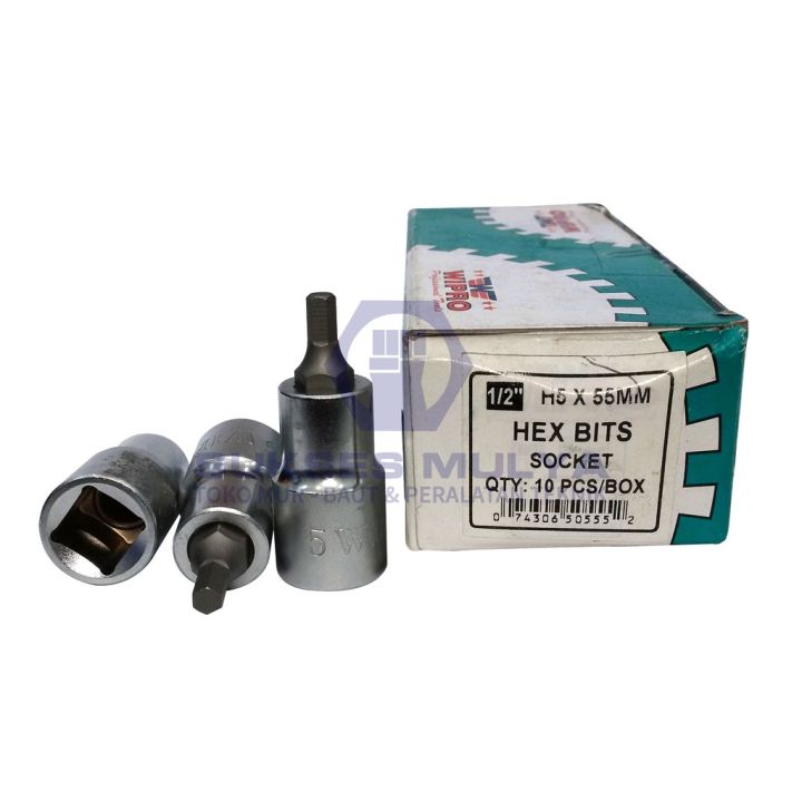 Kunci L Sock Wipro / Hex Bit Socket 1/2" H5 x 55 mm | Lazada Indonesia