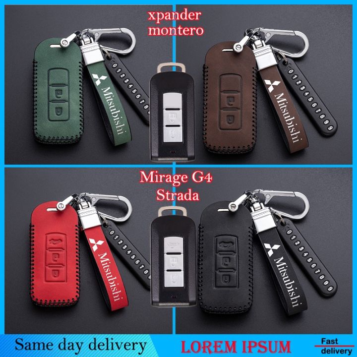 Mitsubishi Xpander Montero Strada Leather Car Key Cover | Lazada PH