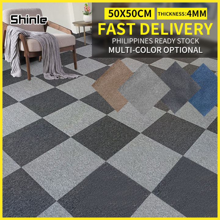 50x50cm floor mat carpet office carpet mat puzzle floor rug floor tiles ...