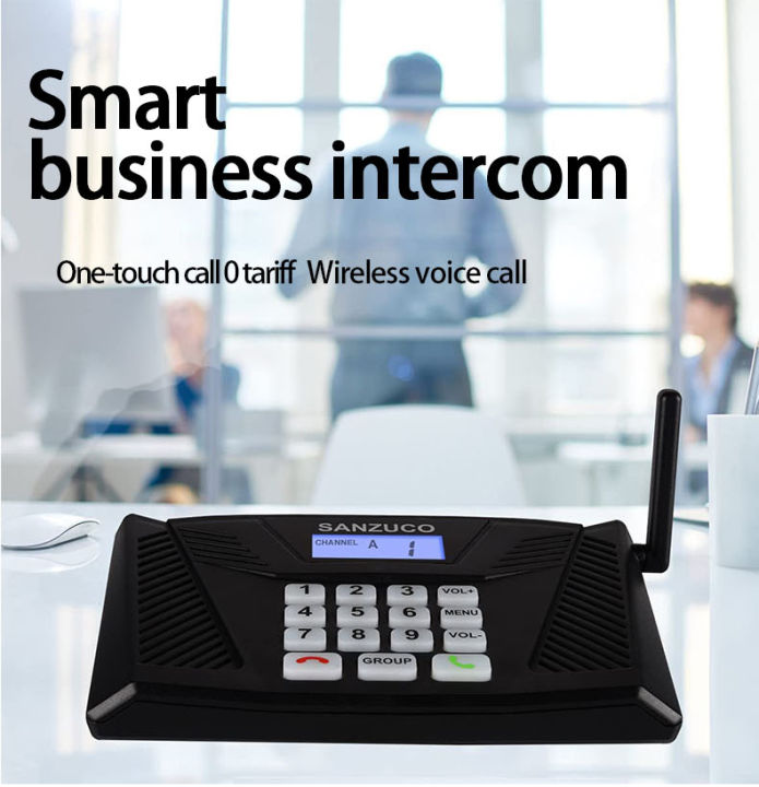 SANZUCO F60 Full Duplex Wireless Intercom,Real Time Two-Way ...