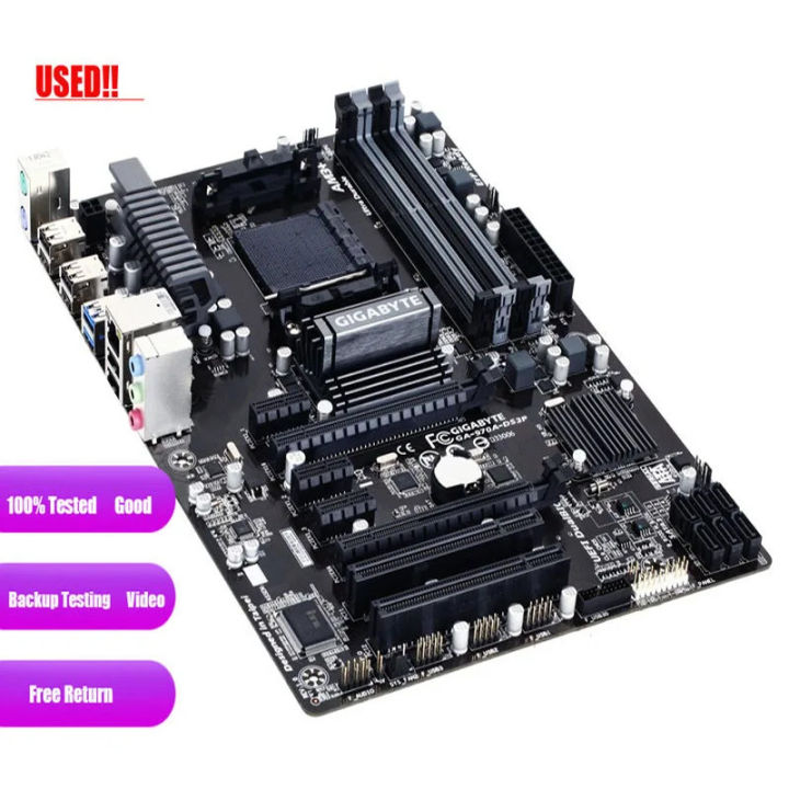 Used Gigabyte Motherboard GA-970A-DS3P V2.0 Socket AM3/AM3 DDR3 970A ...