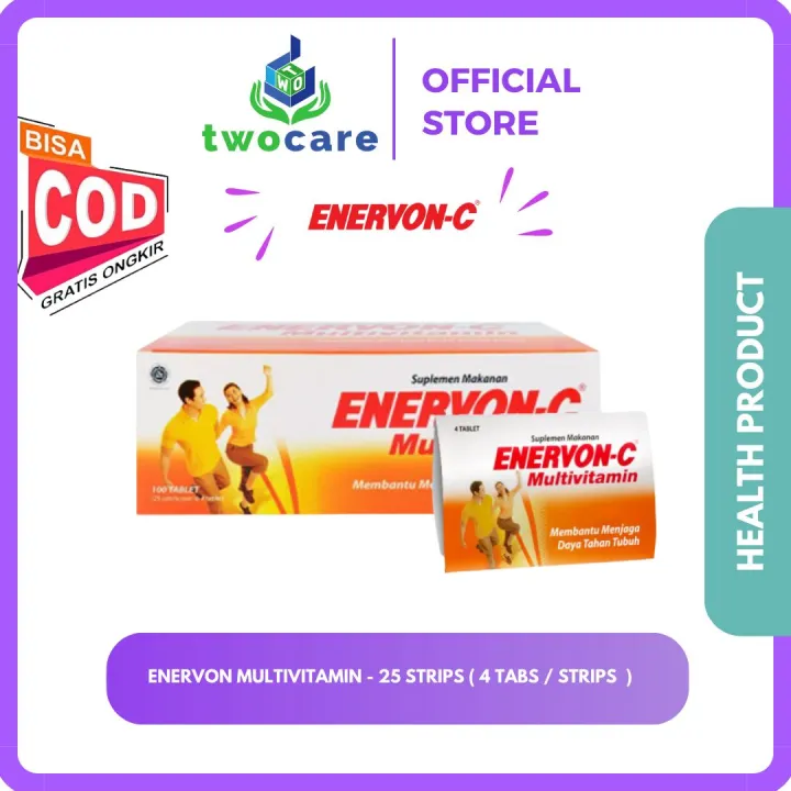 Enervon C Multivitamin box isi 25 Strip 4 Tablet | Lazada Indonesia