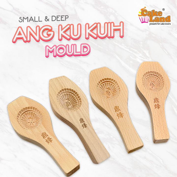 CAKE LAND Wooden Angku Mould l Wooden Angku Kuih Mould - Small Size ...
