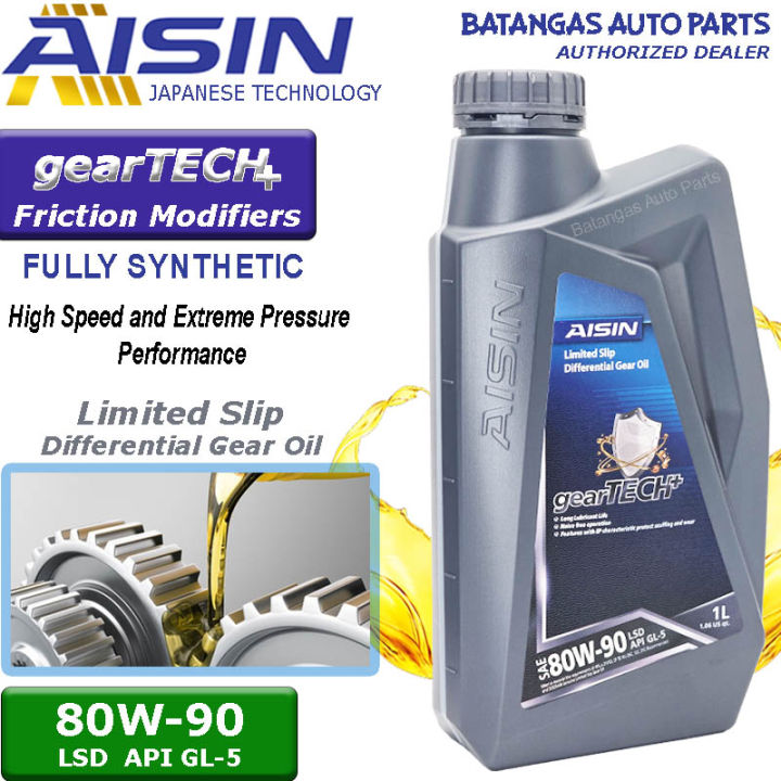 Differential Gear Oil Limited Slip 80W-90 AISIN 1L FULLY SYNTHETIC ...