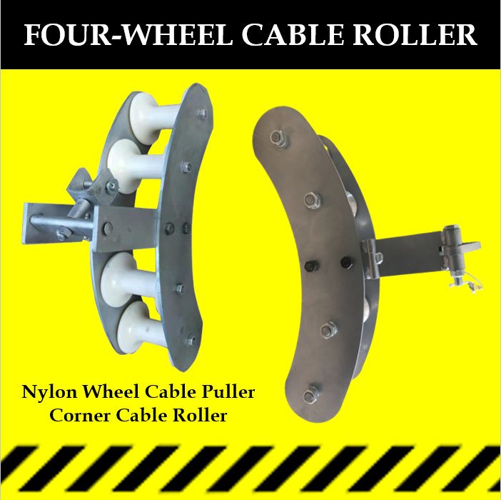 Twin Jean III Four Wheel Cable Roller pulling rollers Corner Cable ...