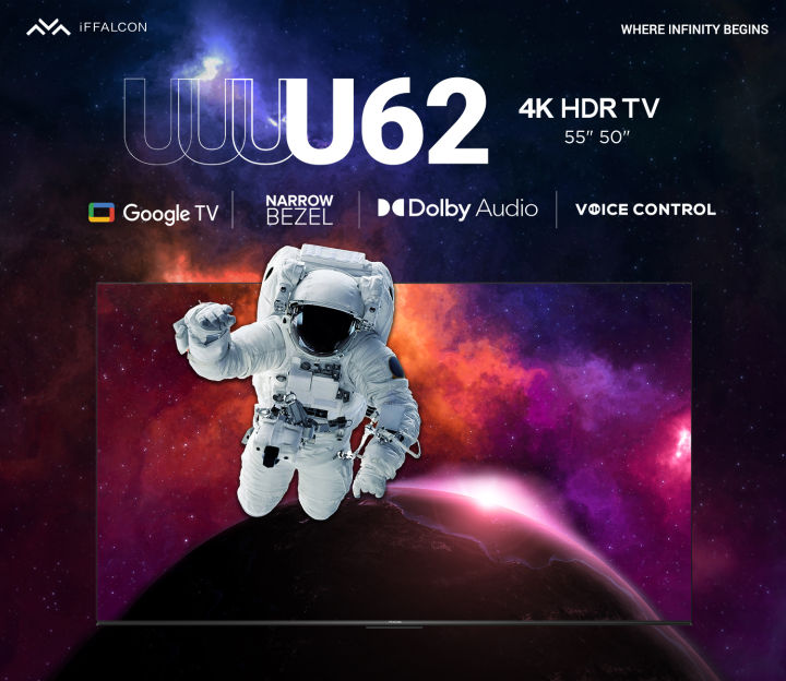 iFFALCON 50 Inch 4K HDR TV - 50U62 (HDR, Voice Control, Micro Dimming ...