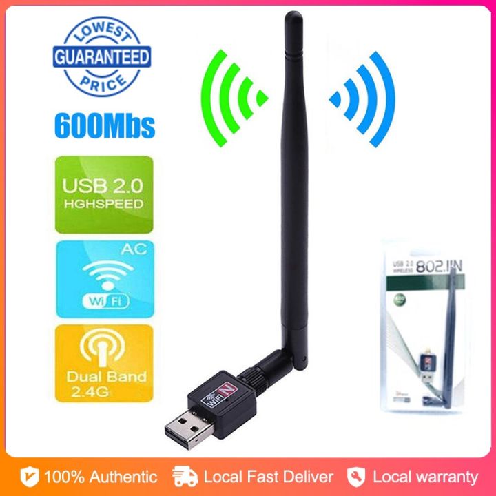 [COD] Wireless 600Mbps USB WiFi Router Adapter PC Network LAN Card ...