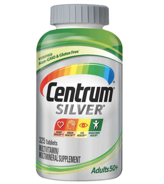 Centrum Silver Adults 50+ Multivitamin, 220/325 Tablets exp 2026 ...