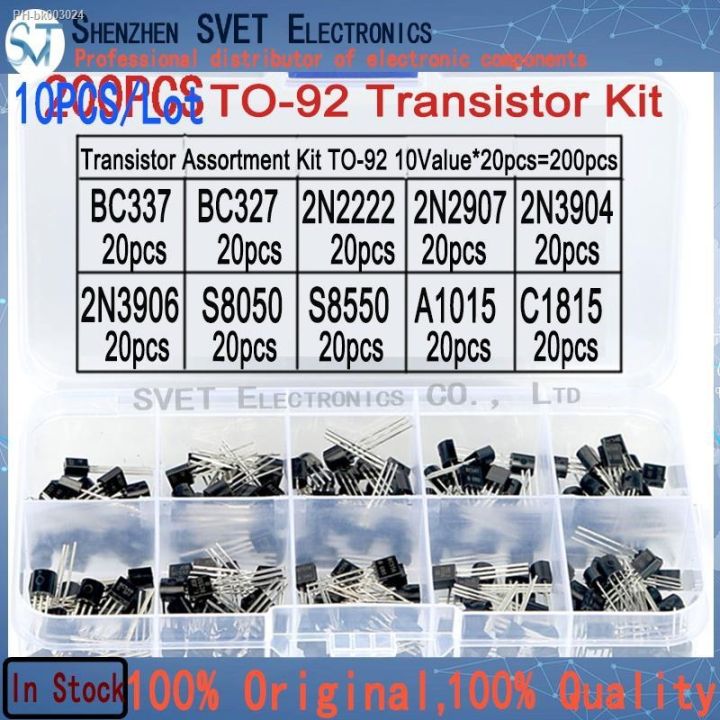 Npn Transistor 250 Pcs Transistor Assortment Kit - 10 Values NPN & PNP ...