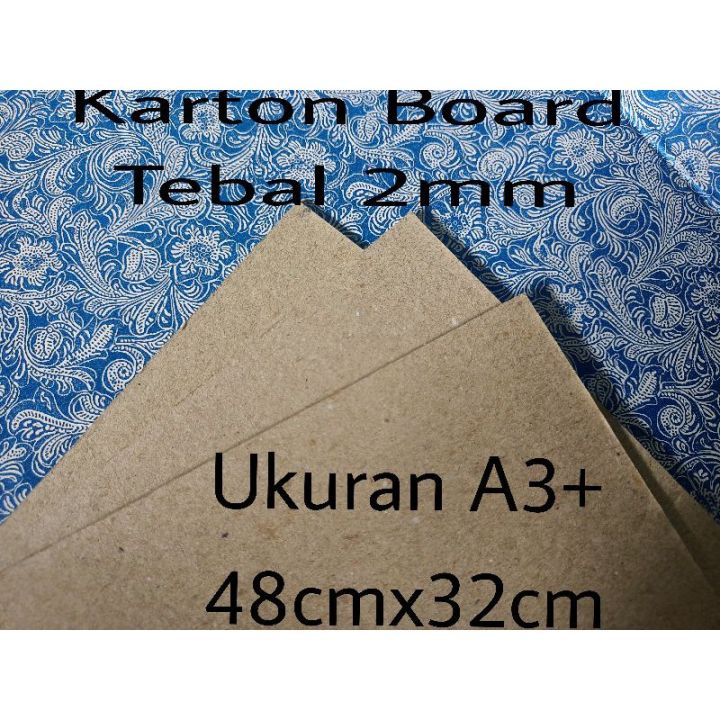 Kertas Karton Board Tebal 2mm Ukuran A3+ 48cmx32cm | Lazada Indonesia