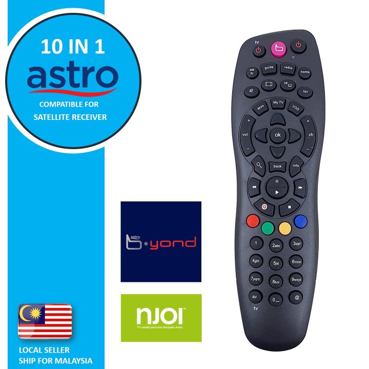 10 IN 1 ASTRO REMOTE CONTROL - ASTRO PVR, ASTRO BEYOND, NJOI, UNIFI ...