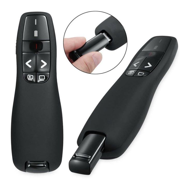 R400 Wireless PPT Presenter Pointer Remote for Laptop PC Presentation ...