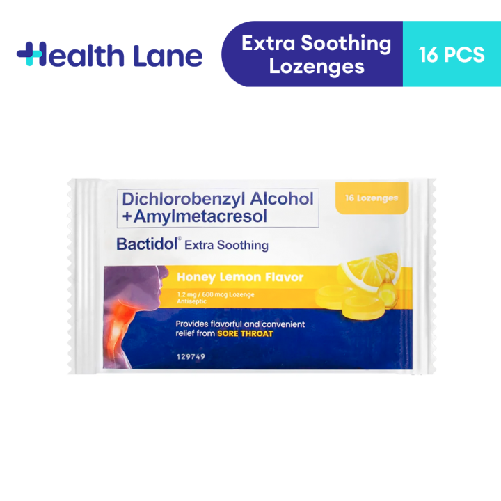 Bactidol Extra Soothing Lozenges Honey Lemon 16s | Lazada PH